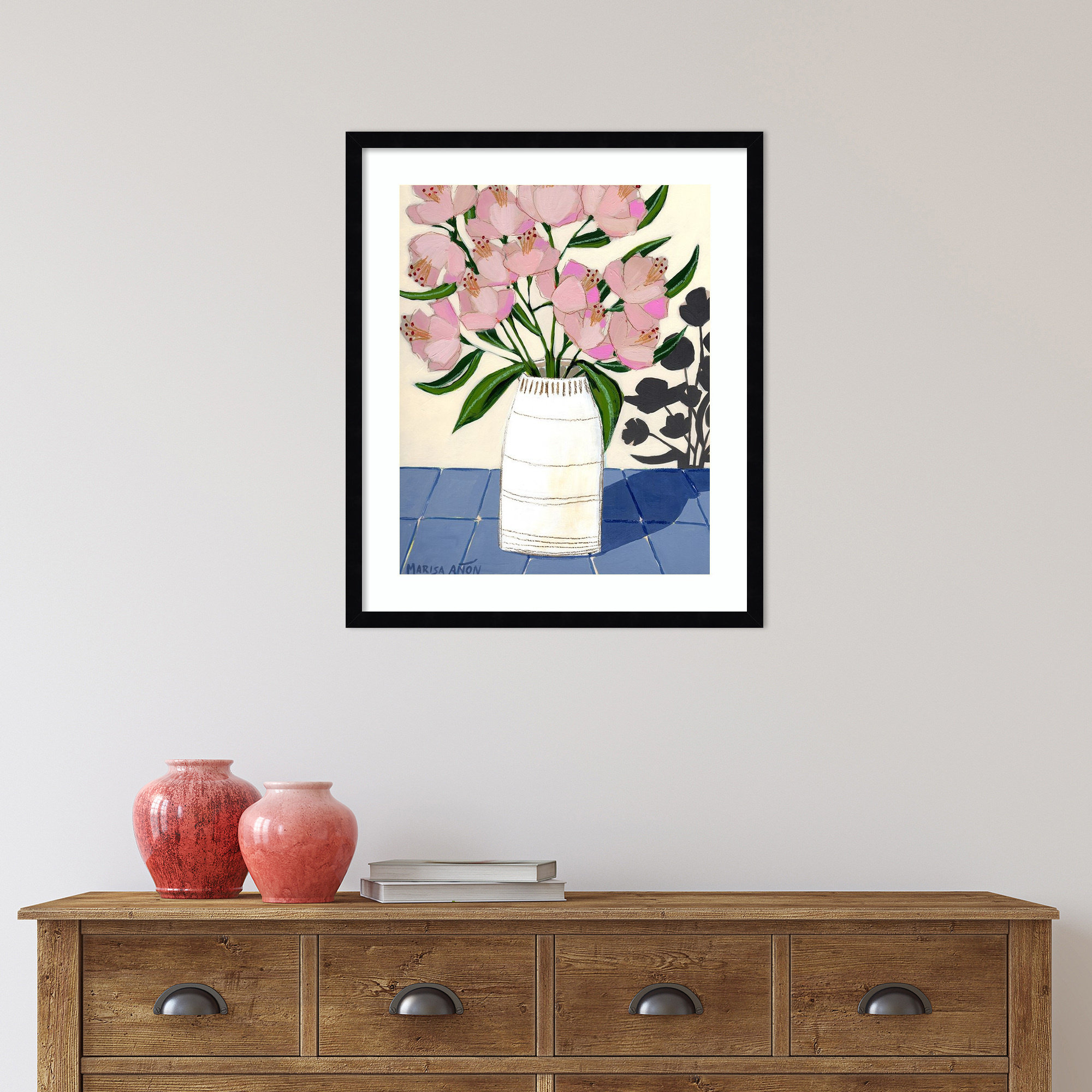 Red Barrel Studio® Spring Florals 5 By Marisa Anon Wood Framed Wall Art Print | Wayfair